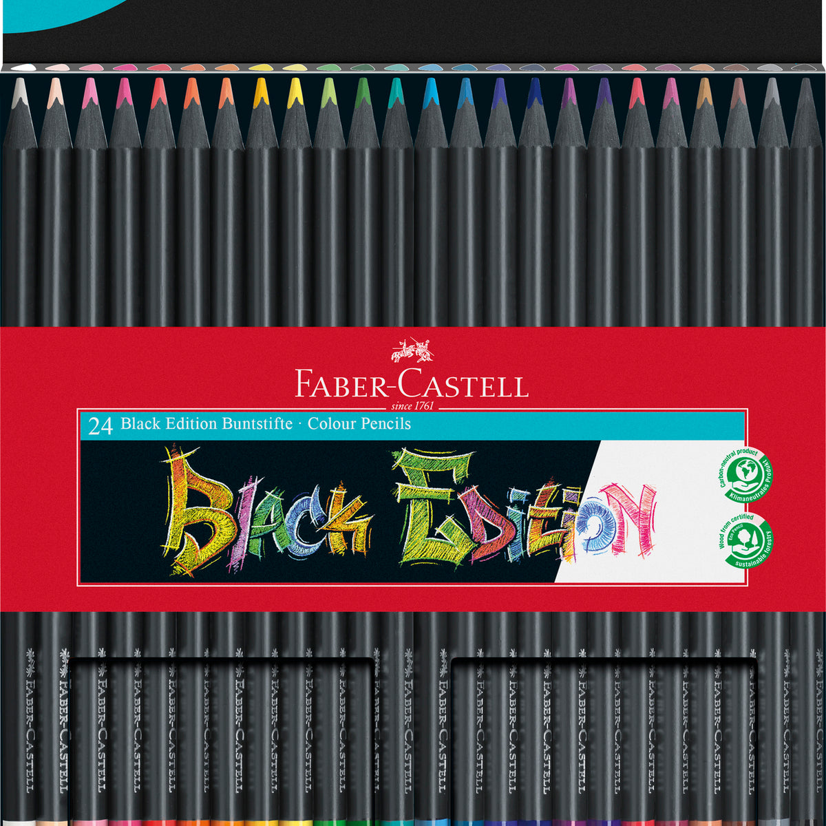 Color Pencils Black Edition 24ct Box – Toys on the Square