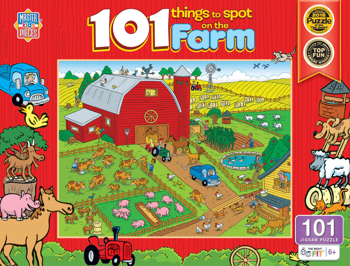 101 Things to Spot - On the Farm 101pc Puzzle – Toys on the Square