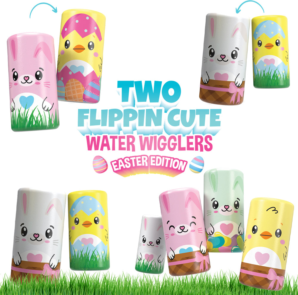 Two Flipping Cute Water Wiggles Easter Edition – Toys on the Square